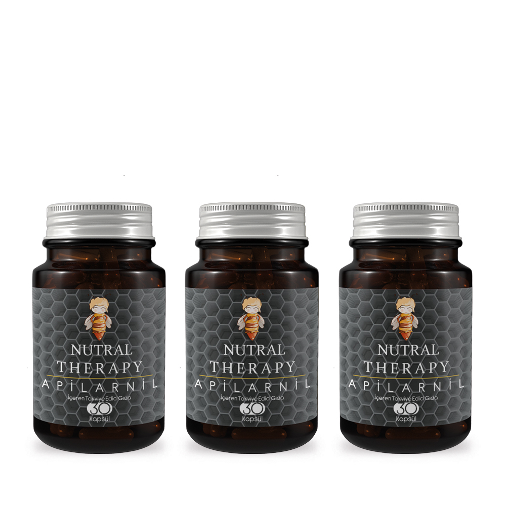3 X Apilarnil Kapsül (500 Mg X 30 Bitkisel Kapsül) | Nutral Therapy®
